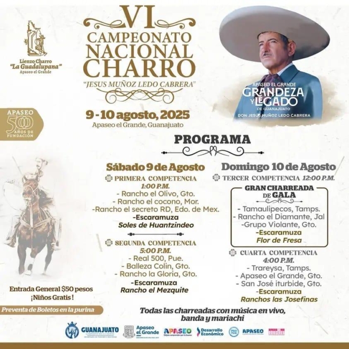 Calendario Eventos Charros 2025 – Portal DeCharros – Mexicanos con Tradición